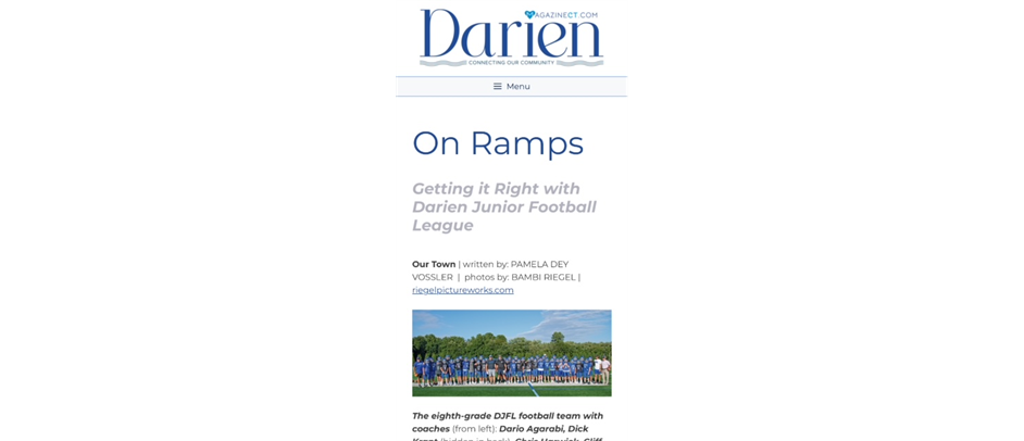 Darien Junior Football League > Home
